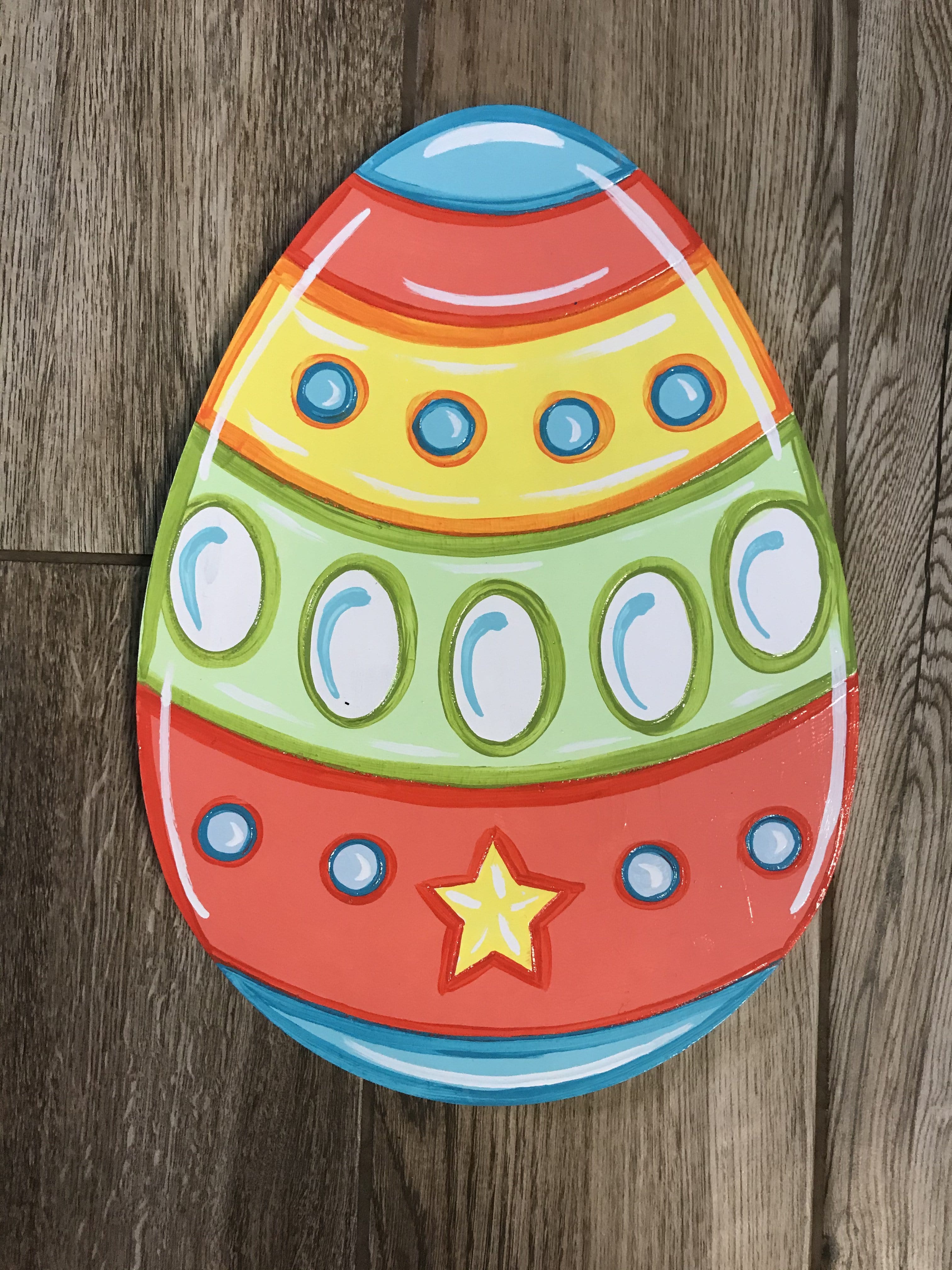 Easter Egg with Ovals and Circles DIY Painting Project – Yard Art Decor ...