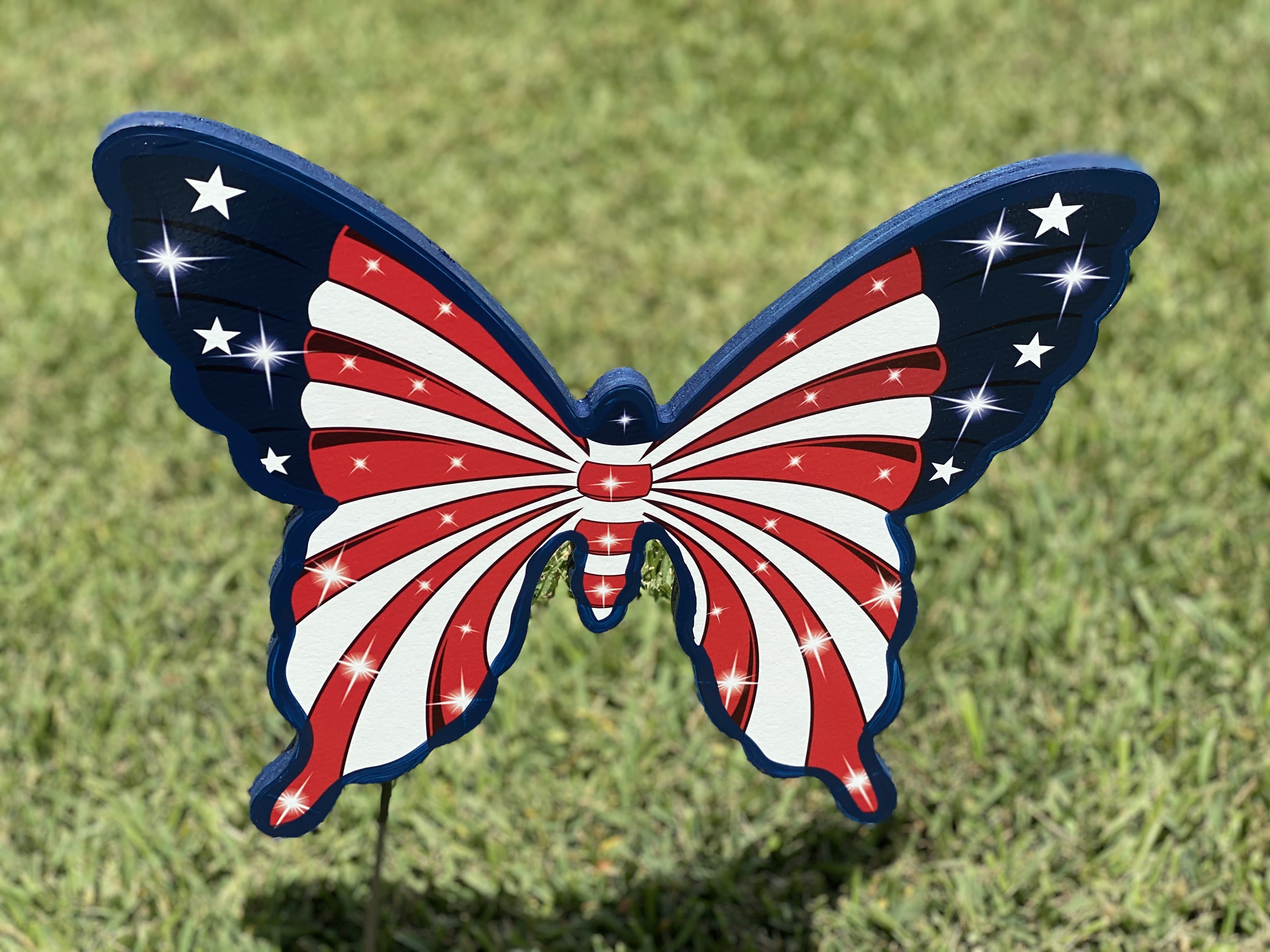 Patriotic Butterfly #1 – Yard Art Decor and More LLC
