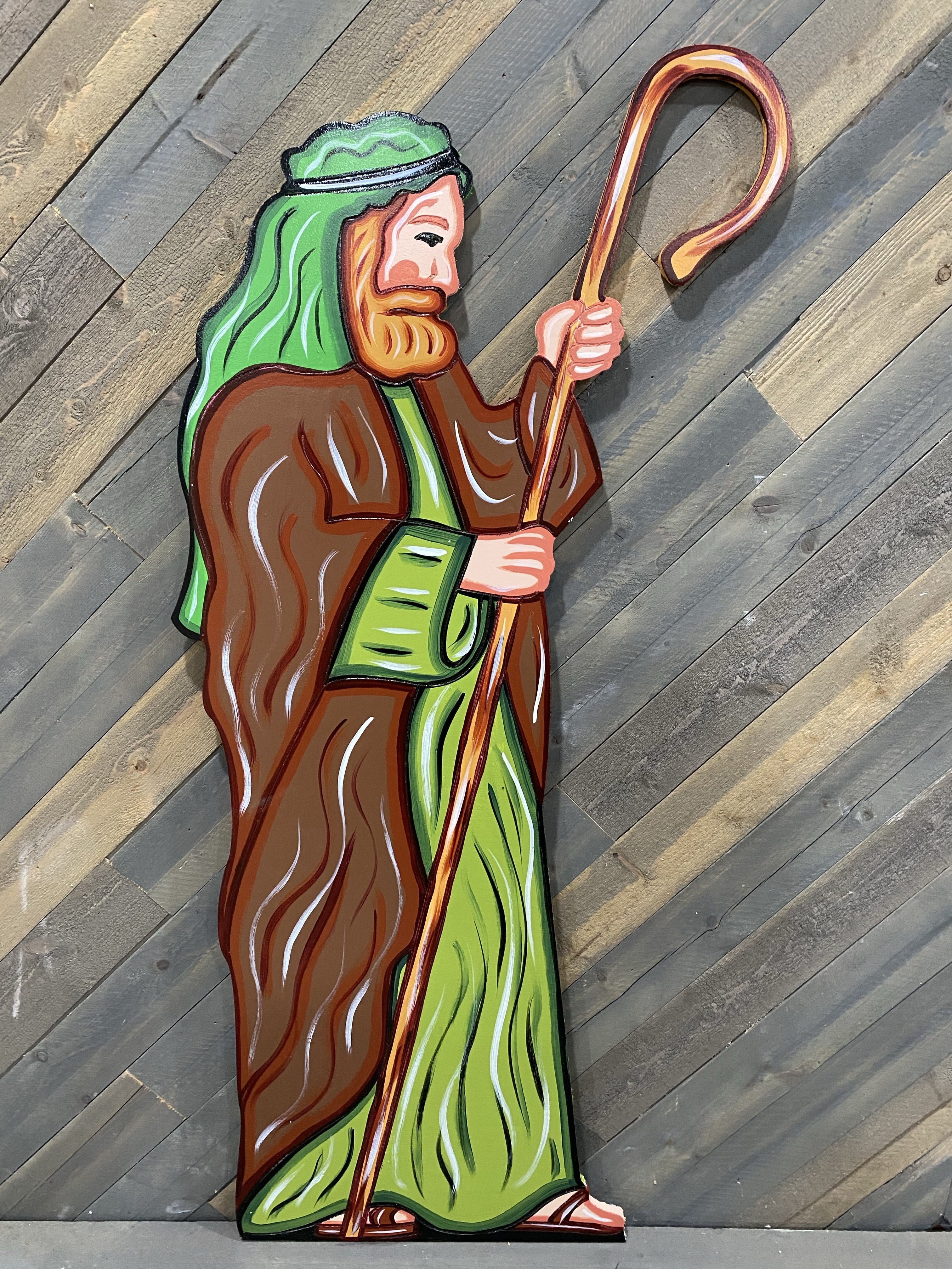 Standing Shepherd DIY Blank | Christmas Nativity Yard Art – Yard Art ...