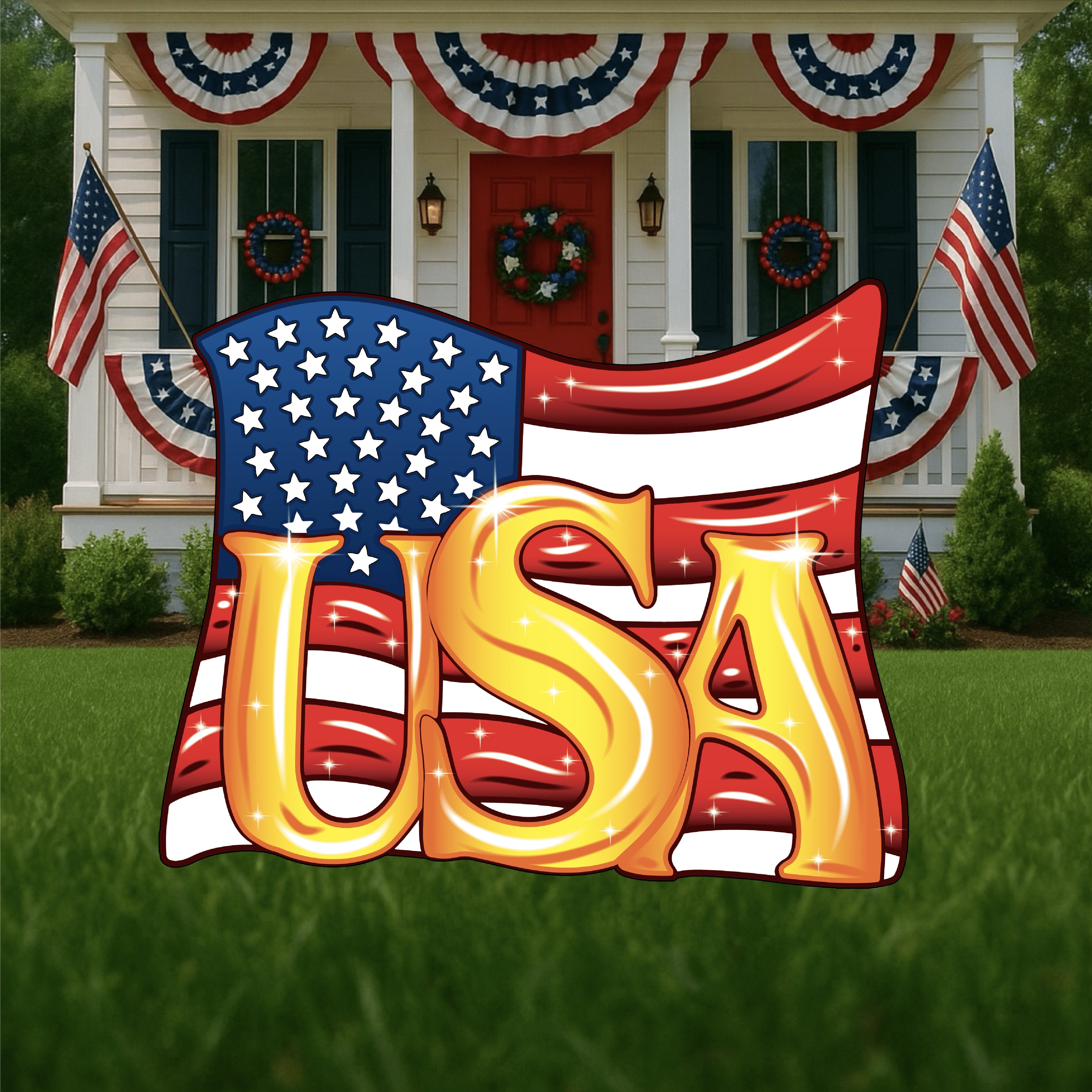 Flag Yard Signs | Patriotic Outdoor Decor from Scottsburg, IN – Yard ...