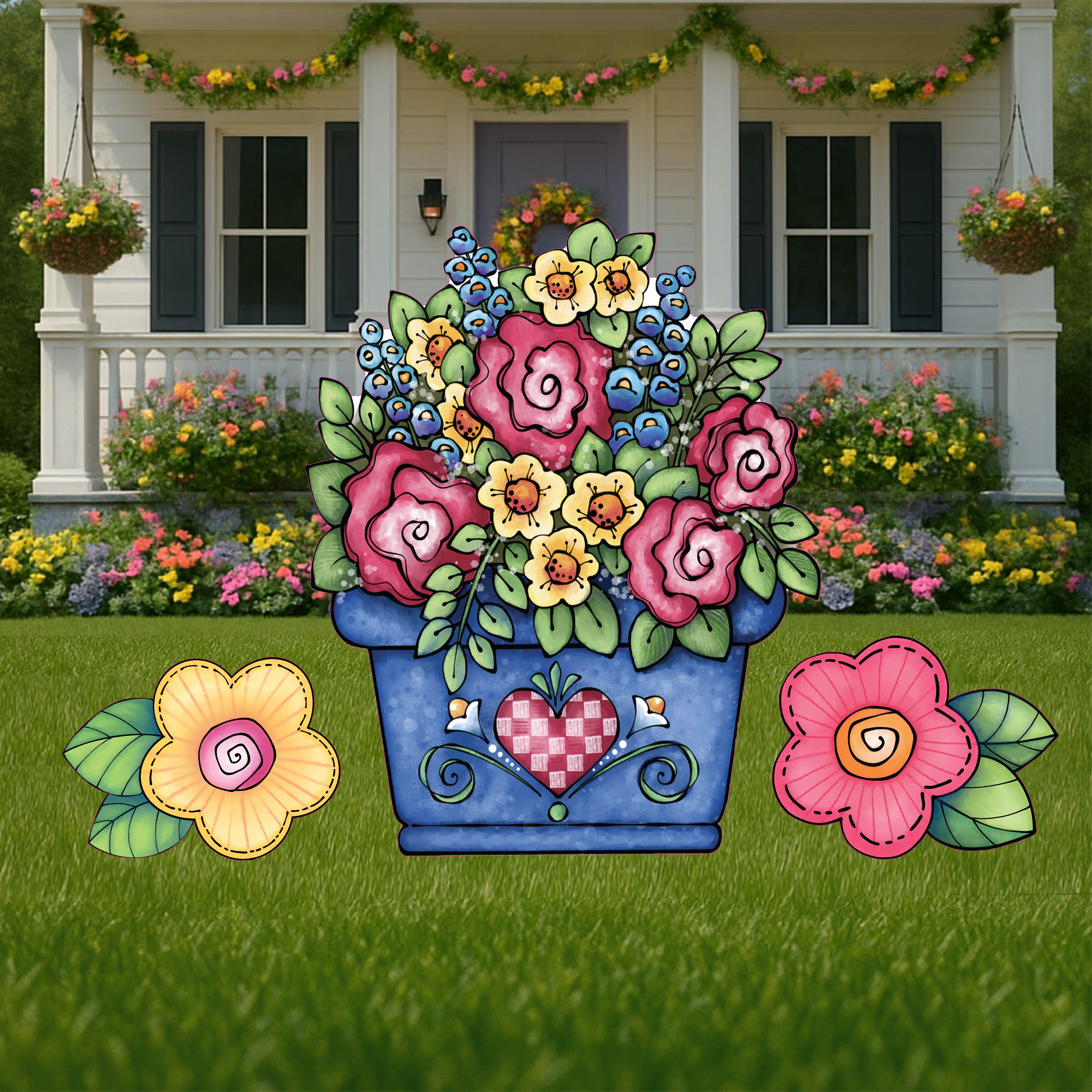 Flower Yard Signs | Handcrafted Outdoor Decor from Scottsburg, IN ...