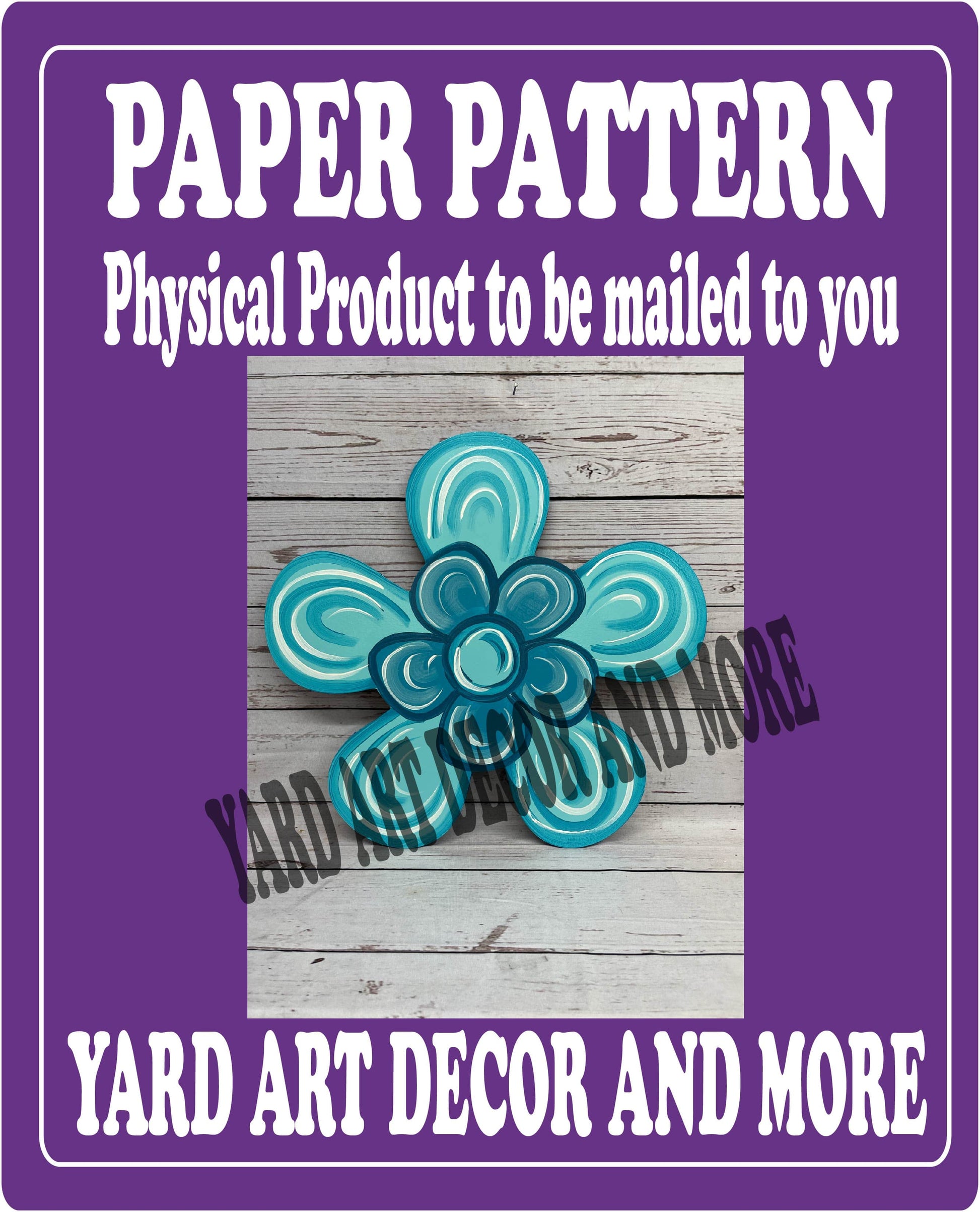 Flower Paper Pattern – Yard Art Decor and More LLC