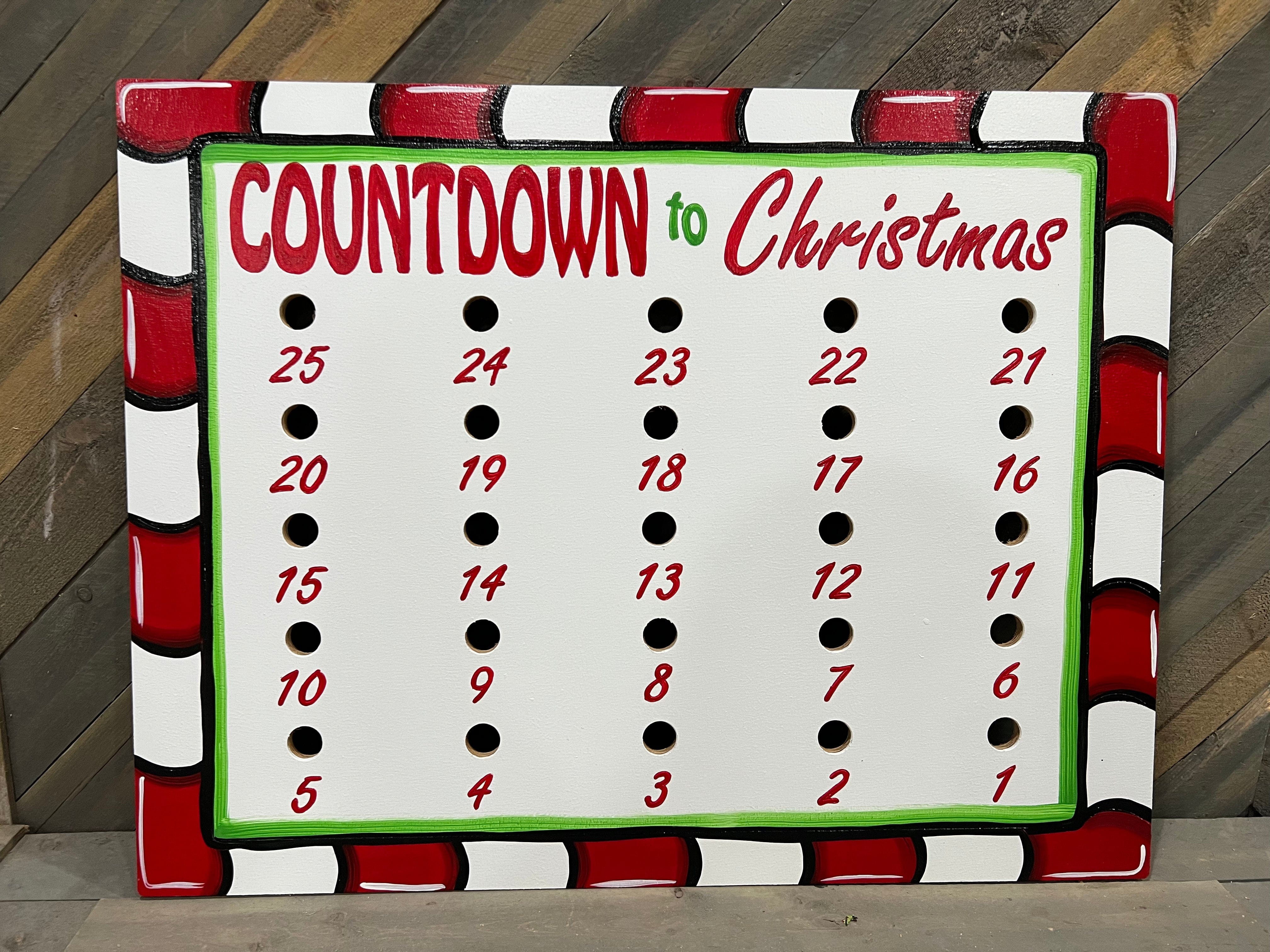 Countdown to Christmas DIY Yard Art | Holiday Craft Blank – Yard Art ...