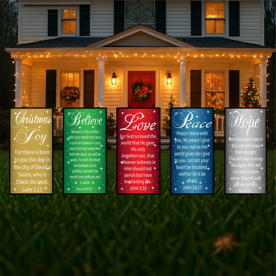 Christmas Glitter Finish Signs | Sparkling Holiday Décor from Scottsbu ...