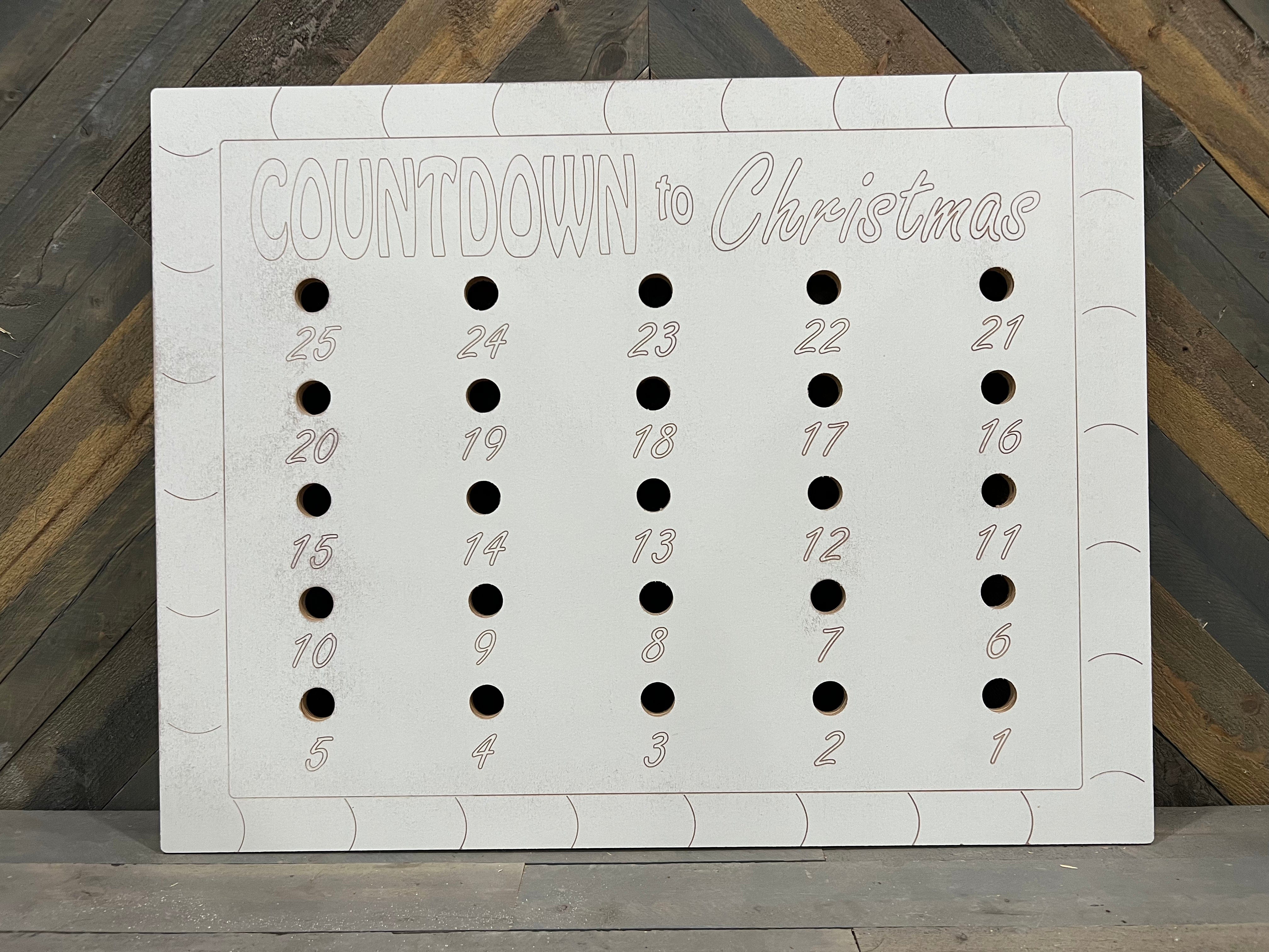 Countdown to Christmas DIY Blank Yard Art – Yard Art Decor and More LLC
