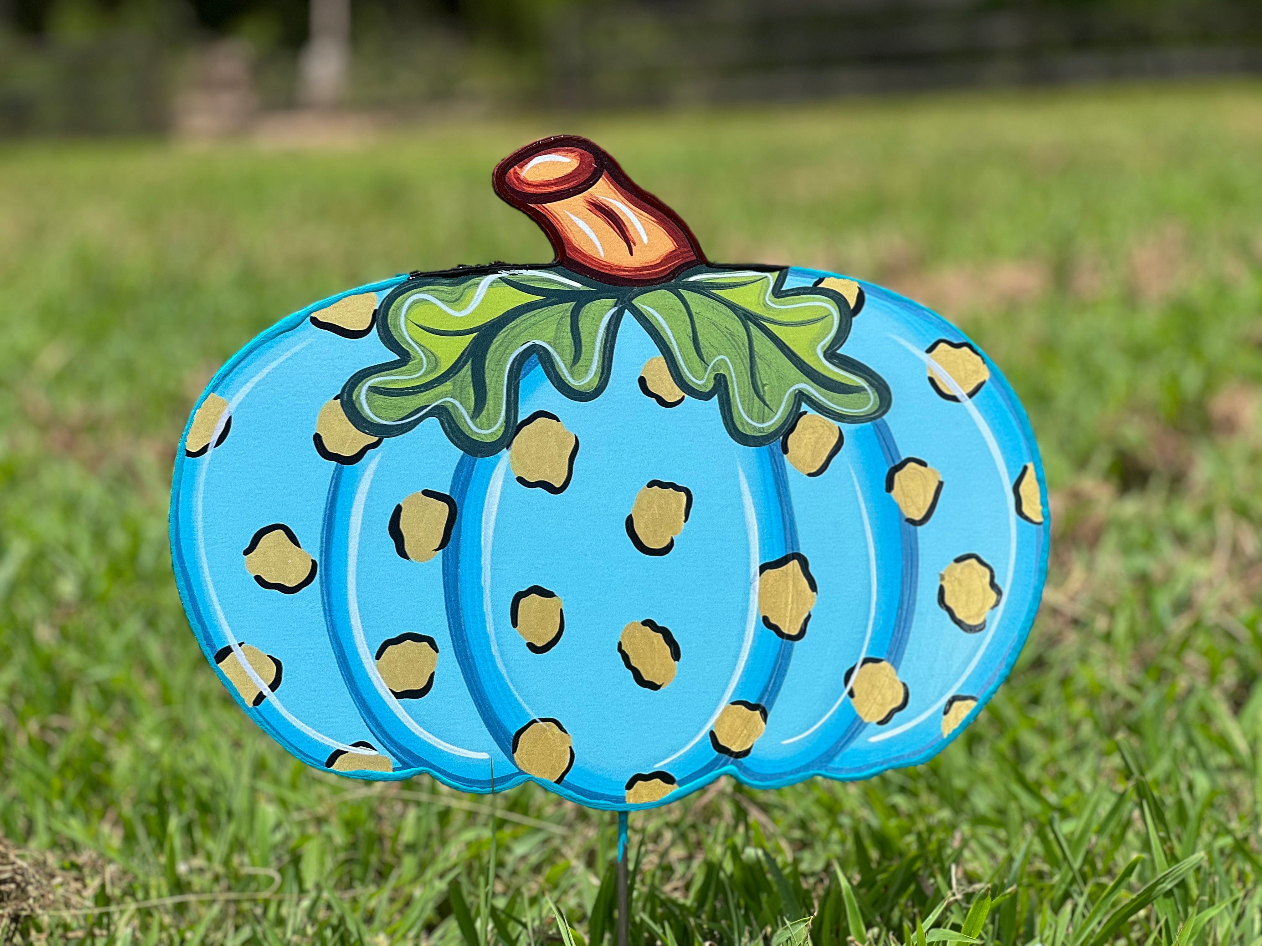 Whimsical Triple Stacked Pumpkins Wooden Thanksgiving/ Halloween / Fall ...