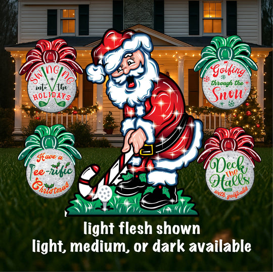 Santa Yard Signs Scottsburg IN | Outdoor Christmas Decorations & Holid ...