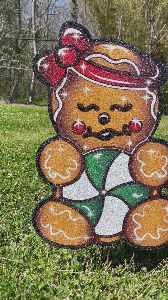 Gingerbread Christmas Yard Signs | Outdoor Holiday Decor | Lawn - Porch ...