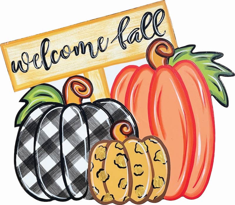 Welcome Fall Pumpkins Yard Art – Yard Art Decor and More LLC