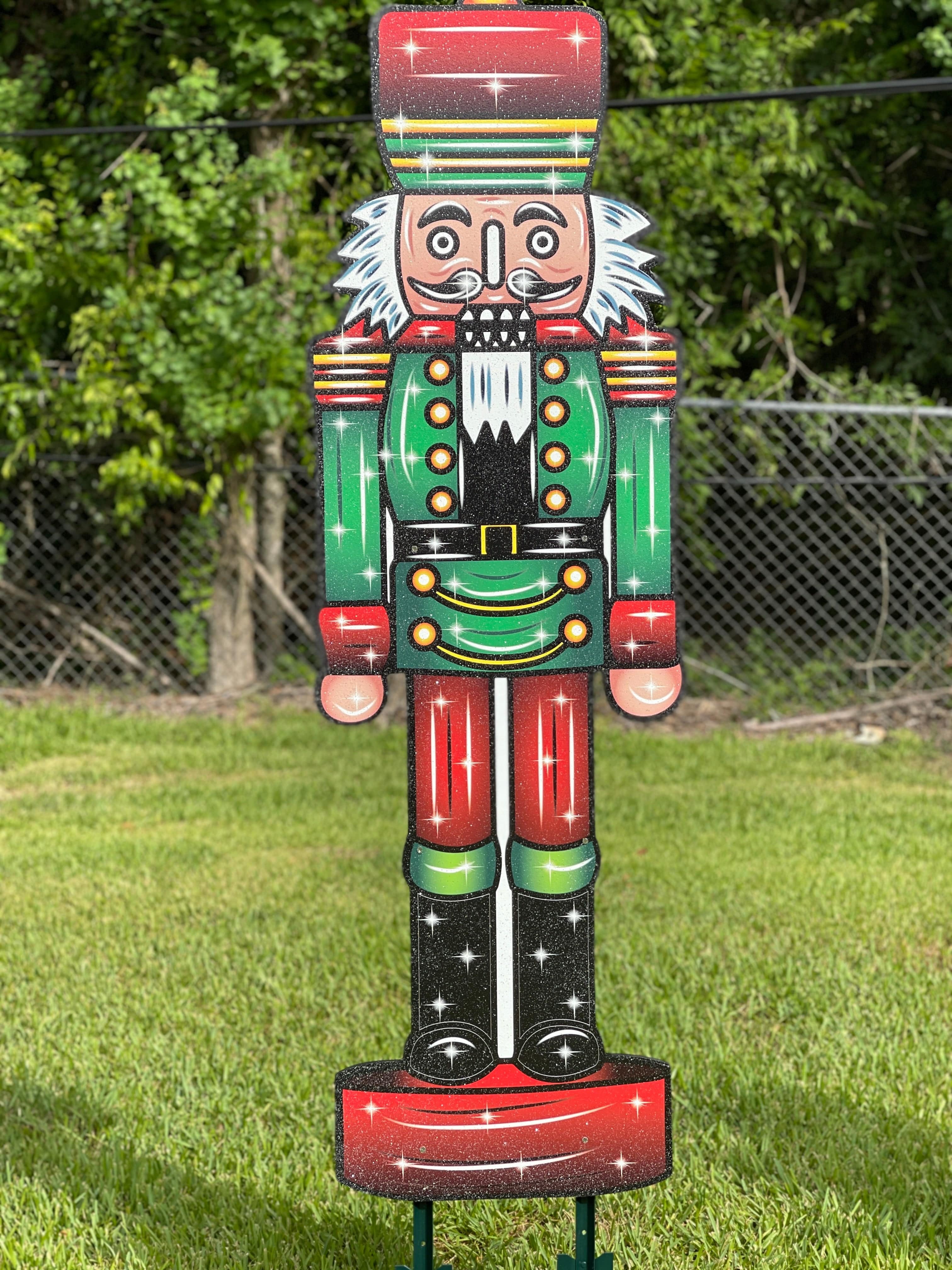 Large Green Nutcracker – Yard Art Decor and More LLC