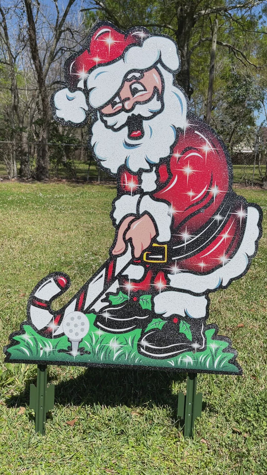 Santa Yard Signs Scottsburg IN | Outdoor Christmas Decorations & Holid ...