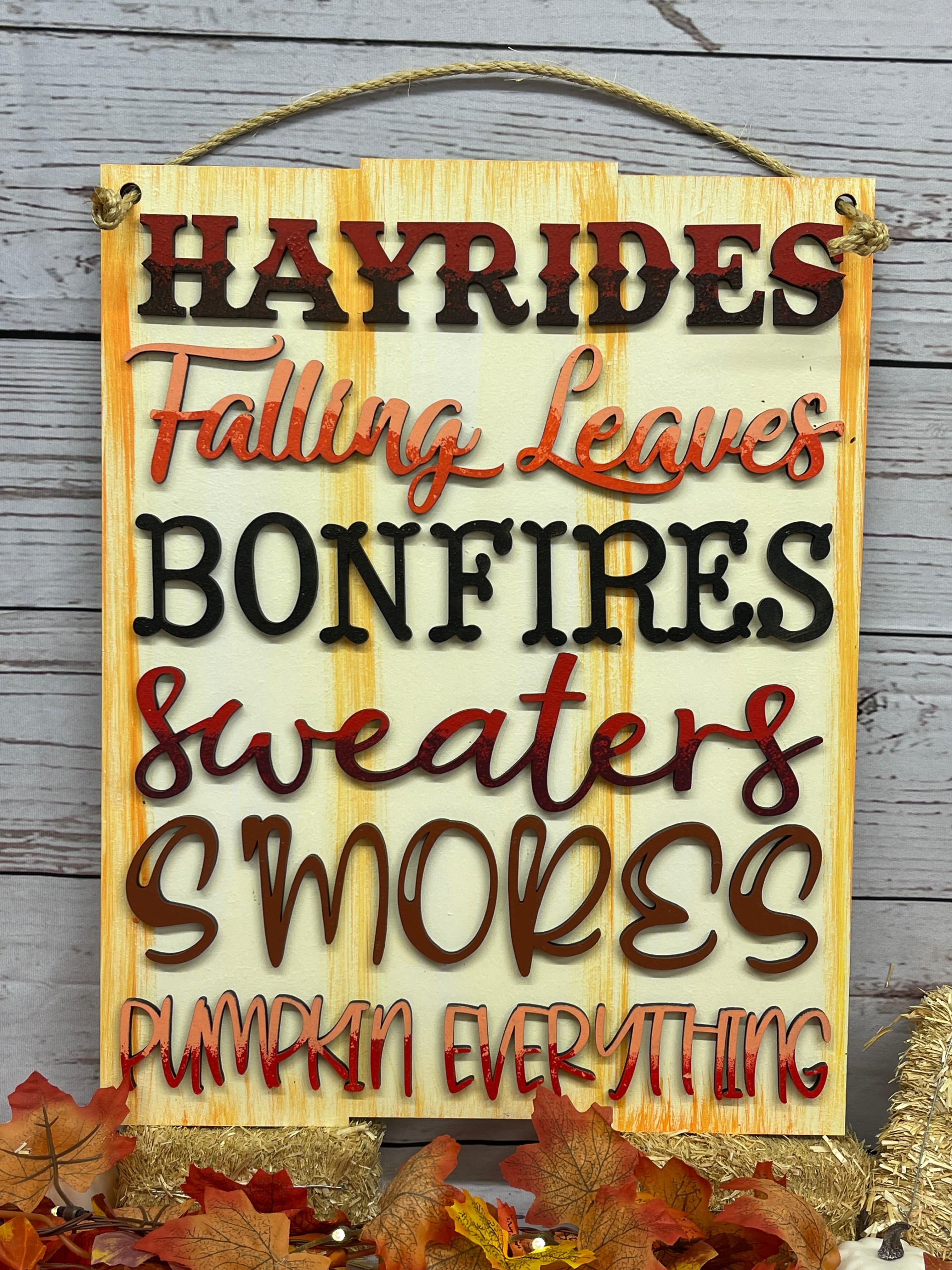 Hayrides Sign Blank Ready to be Painted by You – Yard Art Decor and More
