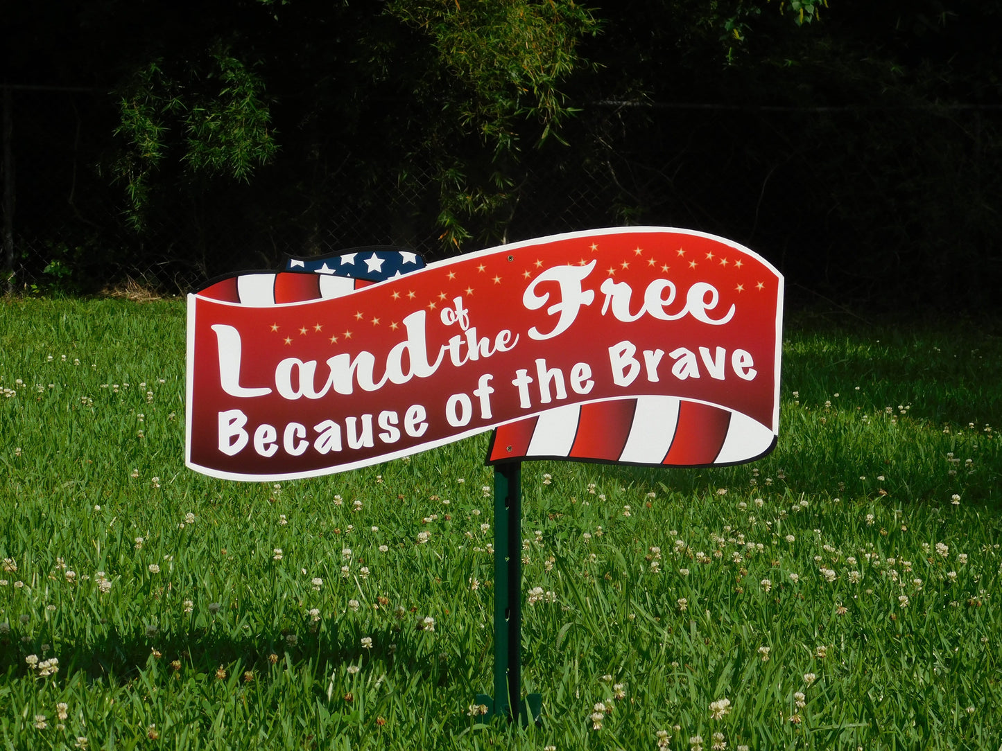 Land of the free because of the Brave Yard Art#N# – Yard Art Decor and ...