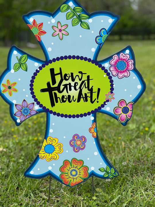 Spring & Summer Outdoor Yard Crosses | Personalized Memorial Lawn ...