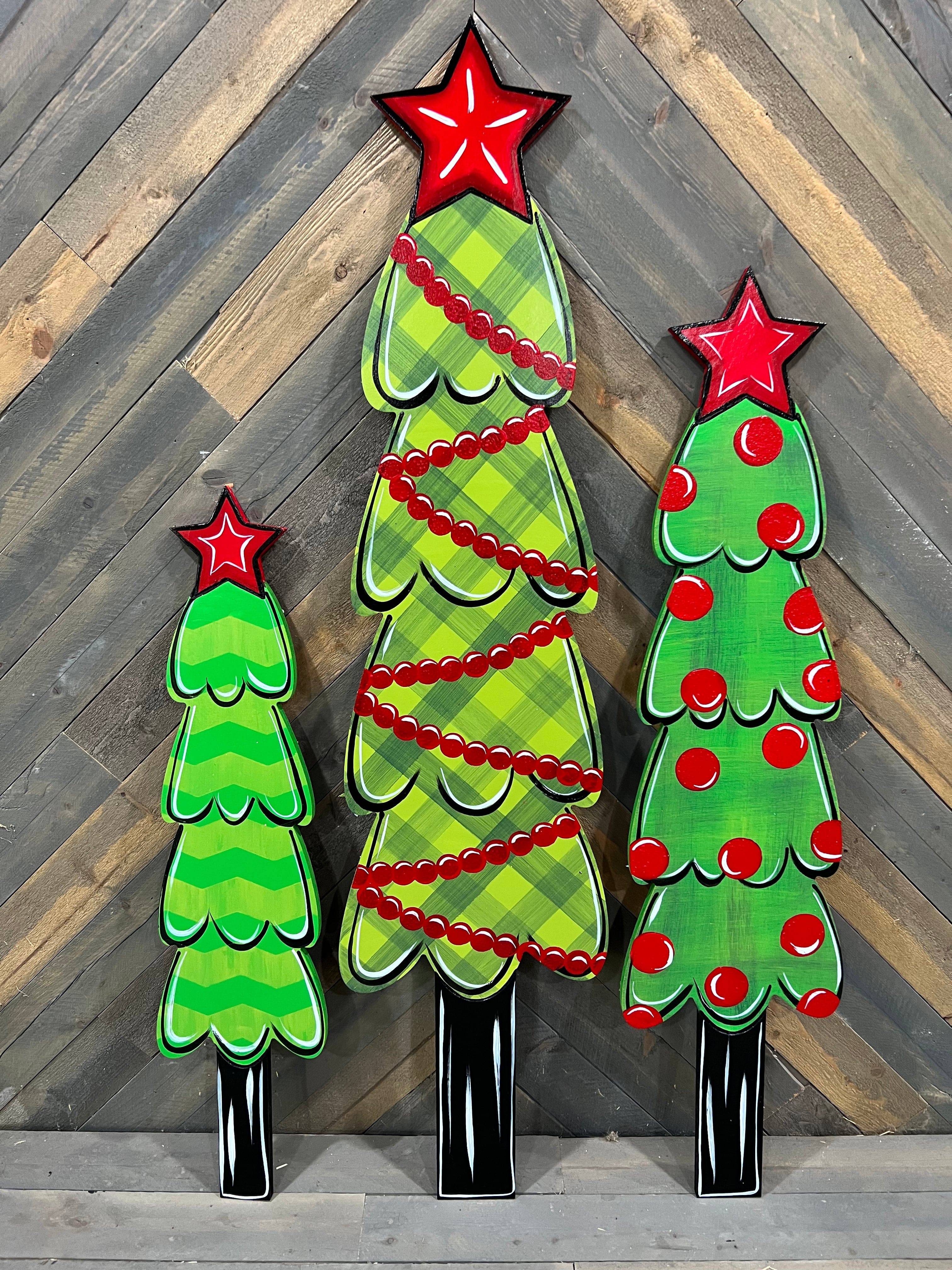 Pencil Christmas Tree DIY Blank | Holiday Craft Project – Yard Art ...