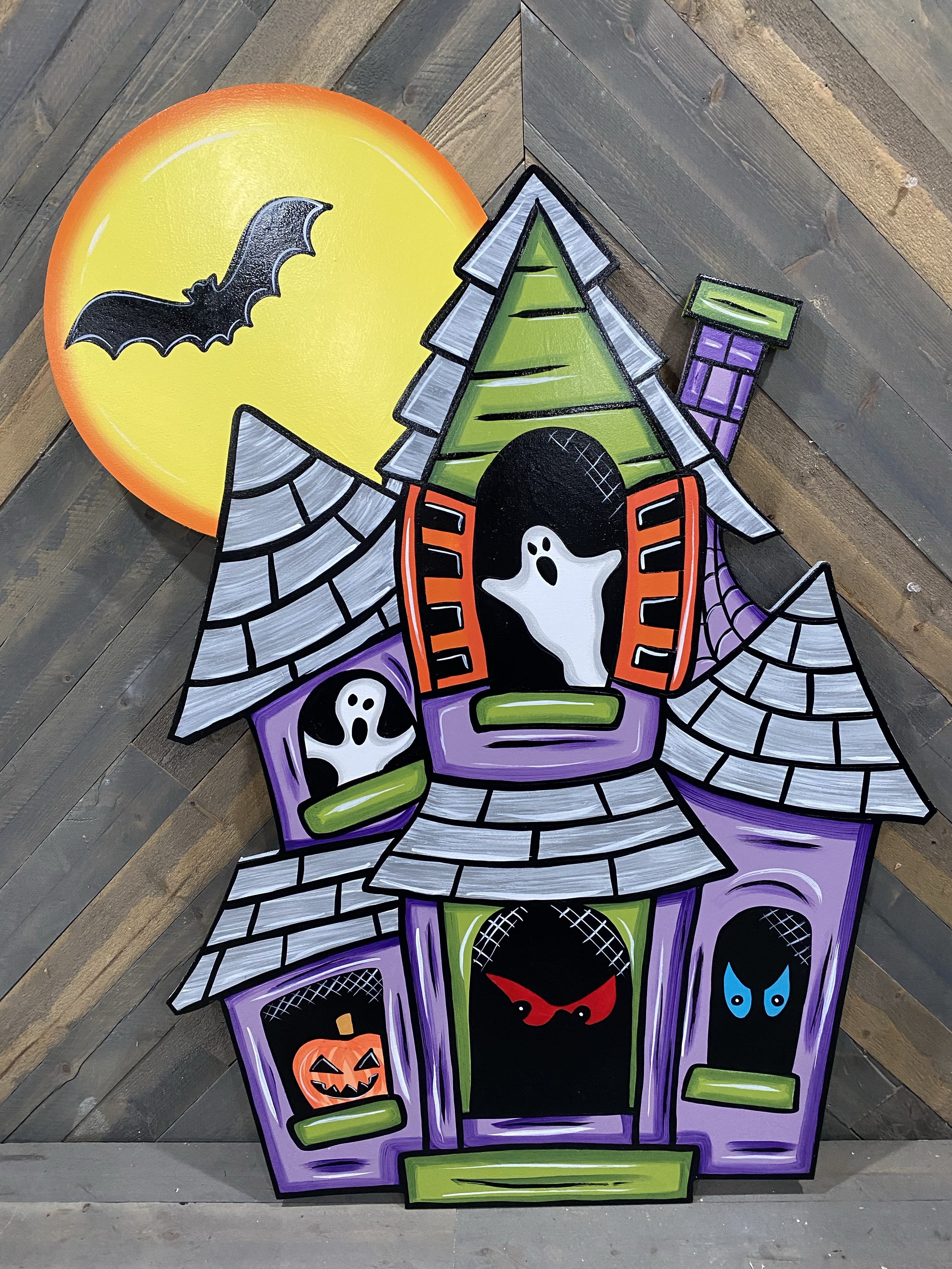 Haunted House DIY Blank | Spooky Halloween Craft Cutout – Yard Art ...